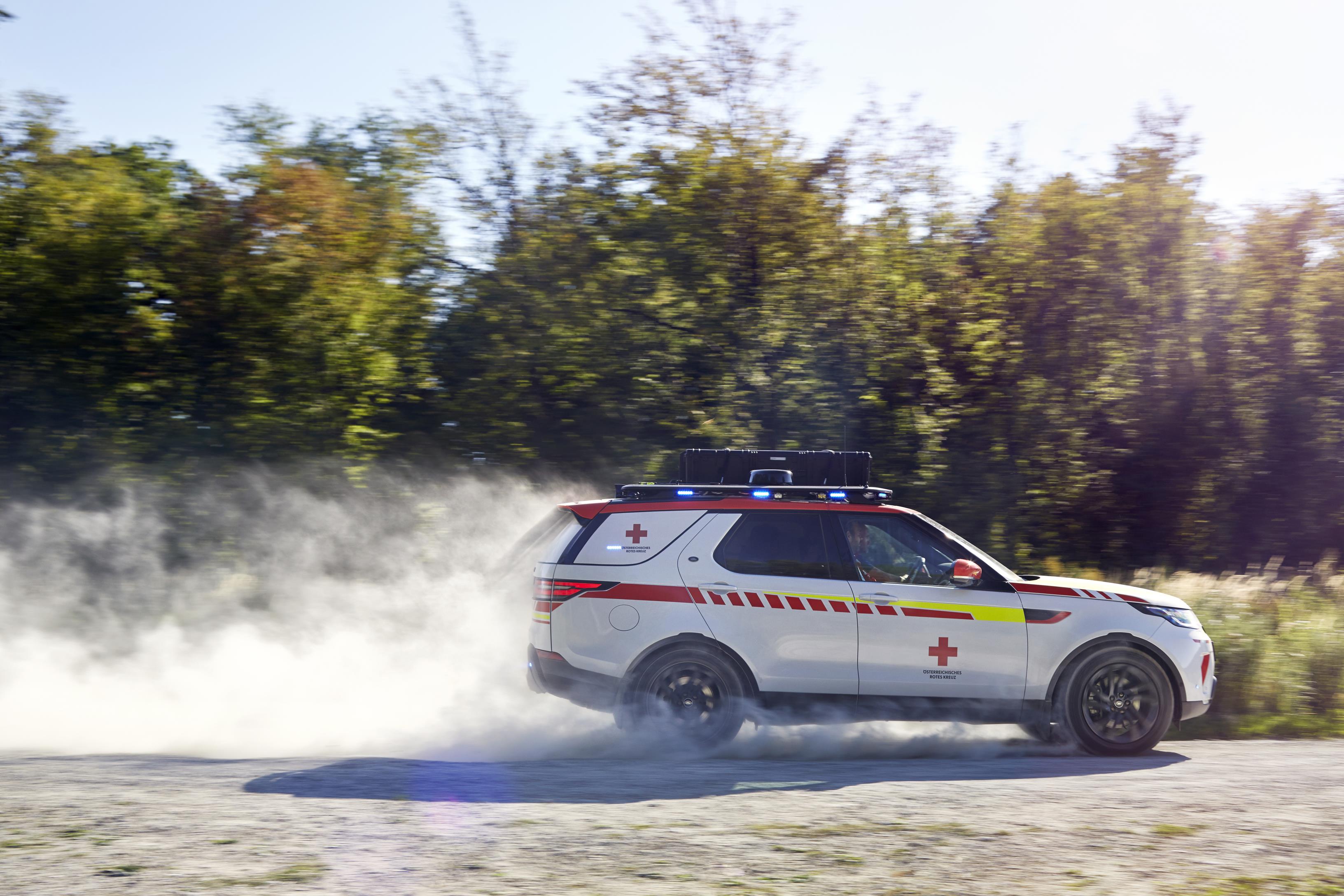 Life-saving Land Rover Discovery joins Red Cross emergency fleet