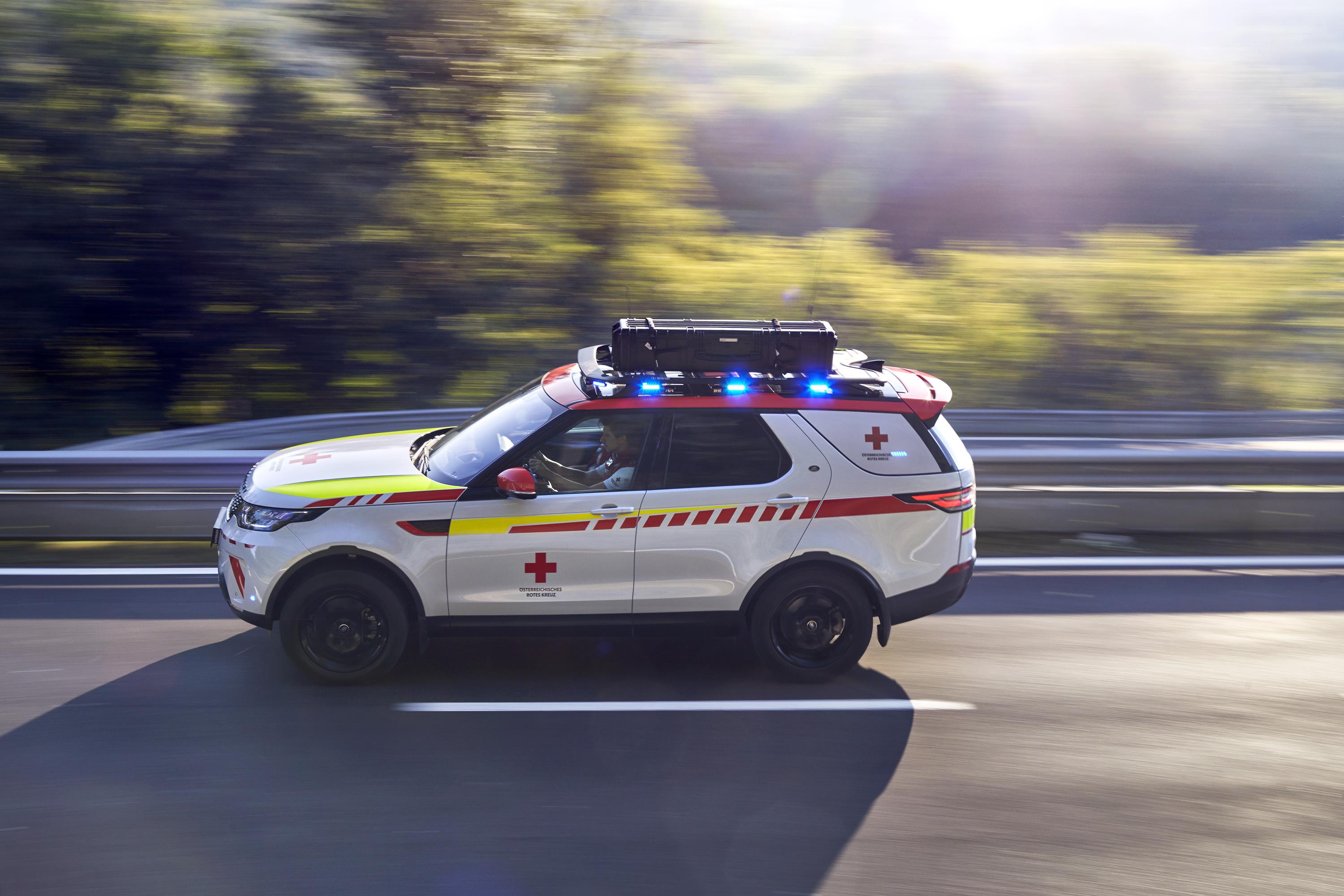 Life-saving Land Rover Discovery joins Red Cross emergency fleet